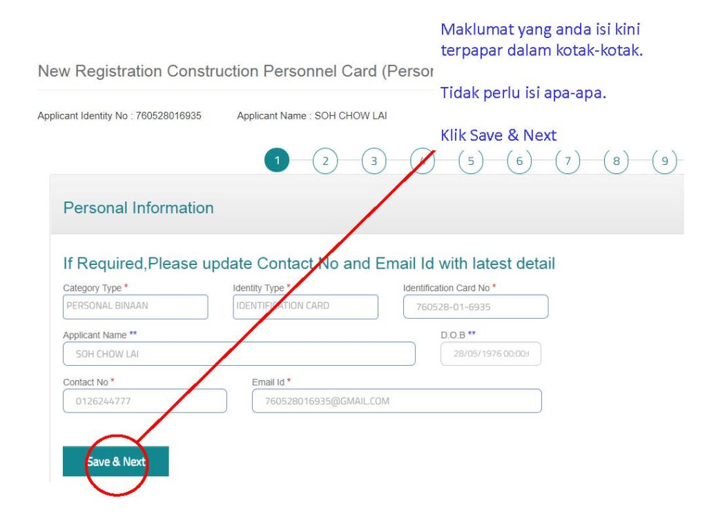 Cara Mohon Kad CIDB Online