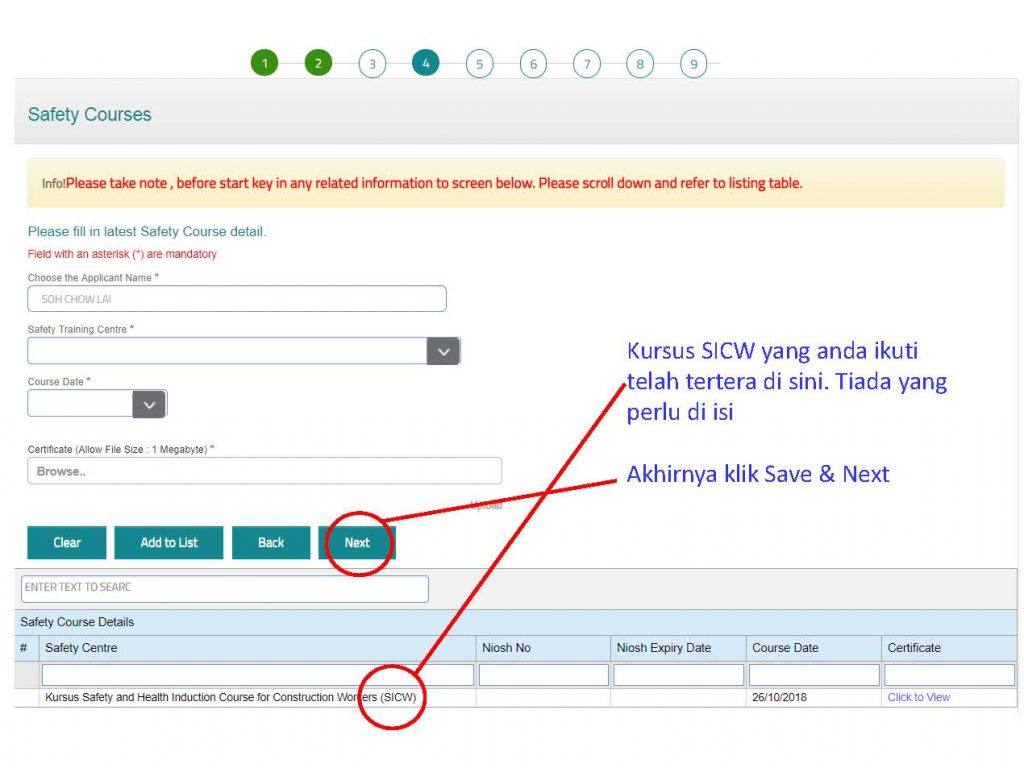 Cara Mohon Kad CIDB Online