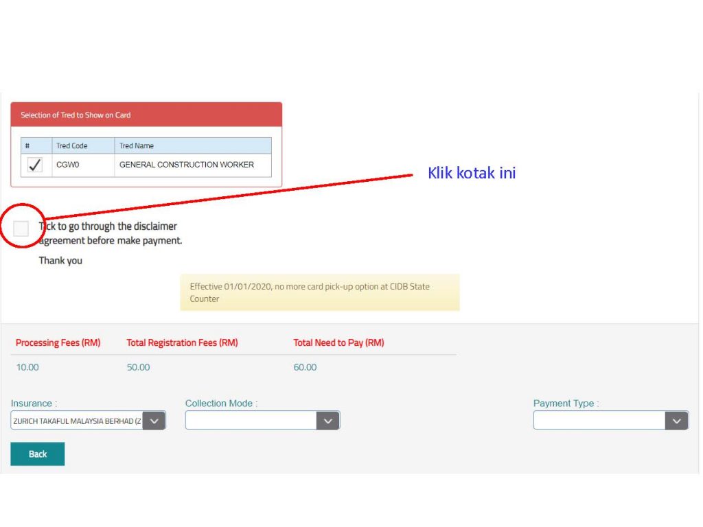Cara Mohon Kad CIDB Online